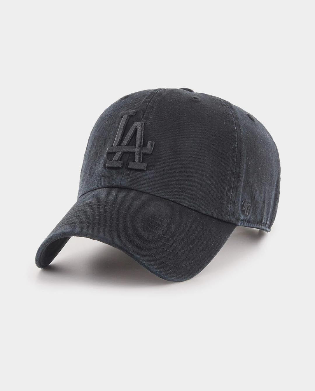 47 Brand LA Dodgers ’47 Clean Up Hat in Black | FallenFront