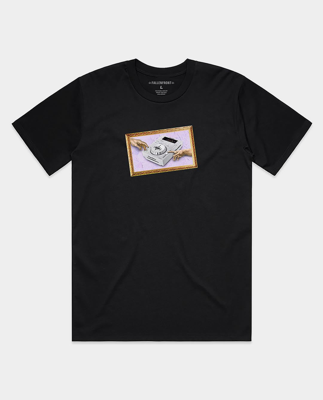 Chandelier Hand Of God T-Shirt in Black | FallenFront NZ