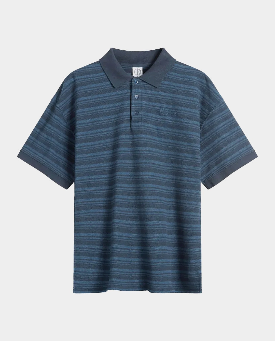 Polar - Surf Polo Shirt - Stripe Neptune Blue | FallenFront