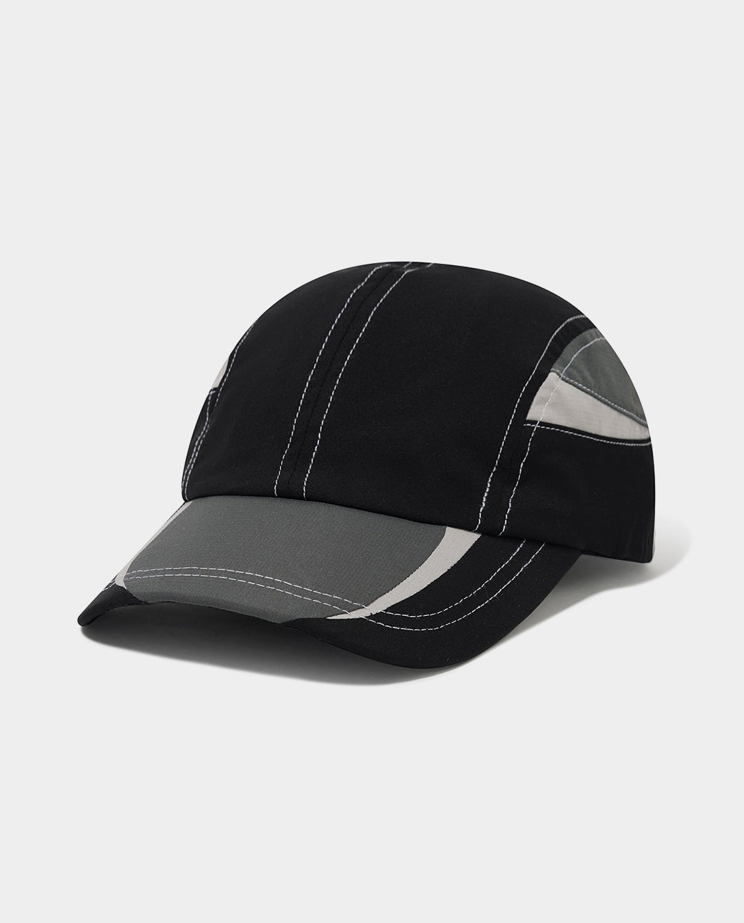 Butter Goods Sprint 4 Panel Hat in Black | FallenFront NZ