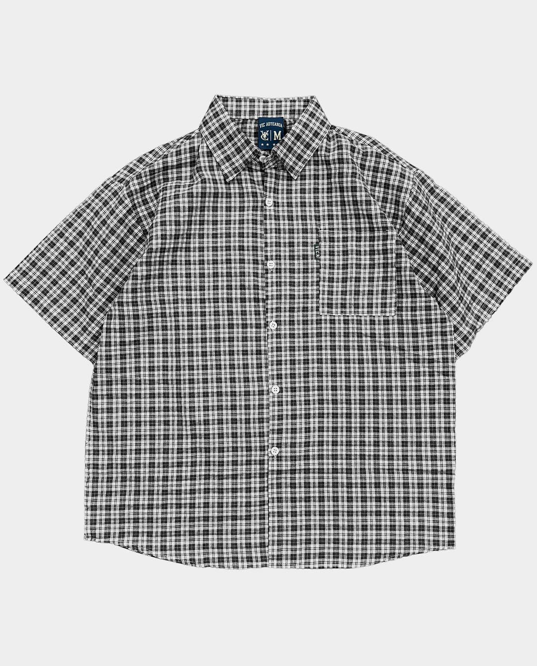 Vic Bay Check Shirt in Ink Navy | FallenFront NZ | Afterpay