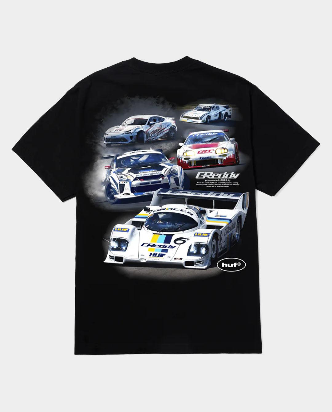 Huf x Greddy S/S T-Shirt in Black | FallenFront | Afterpay