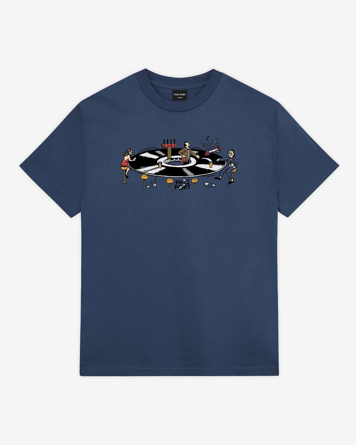 Pass~Port Lazy Susan Tee in Harbour Blue | FallenFront NZ