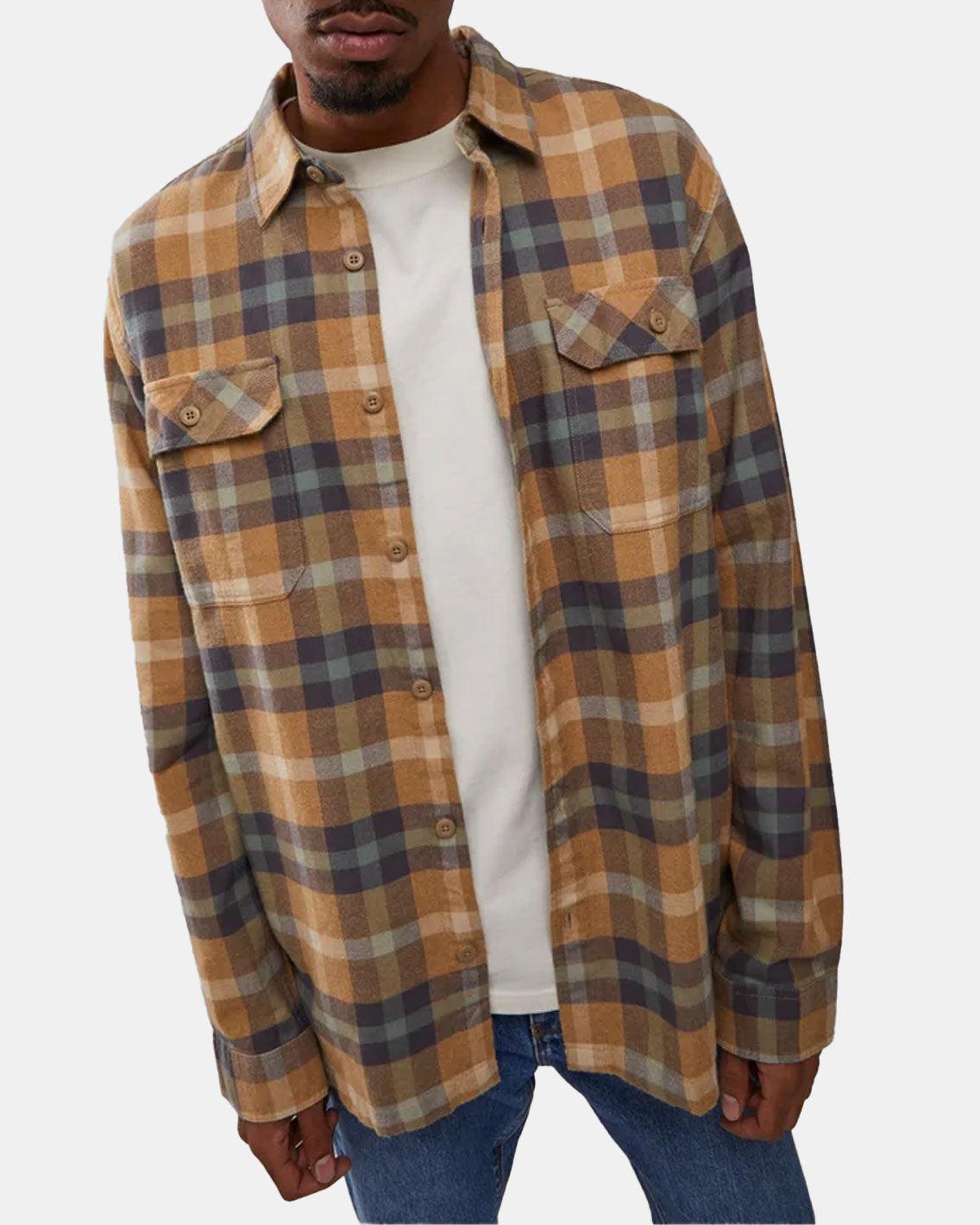 Patagonia Fjord Flannel Shirt in Khaki | FallenFront