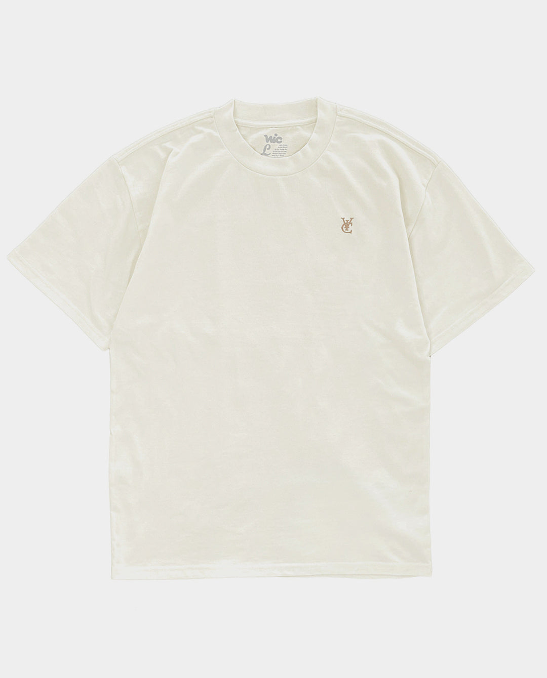 Vic EMB Heavy T-Shirt in Cream | FallenFront | Afterpay