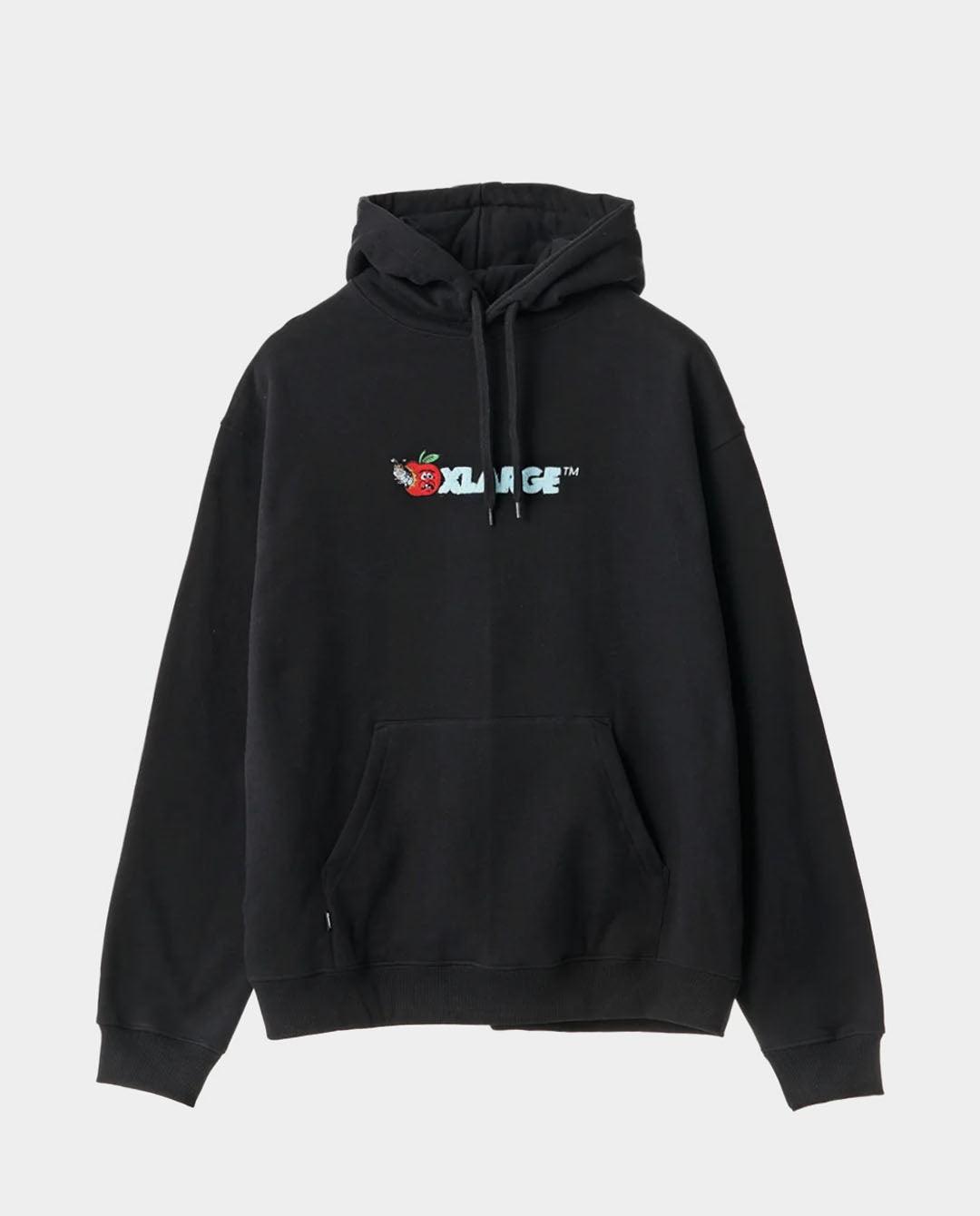 XLarge Apples Hood in Black | FallenFront | Afterpay