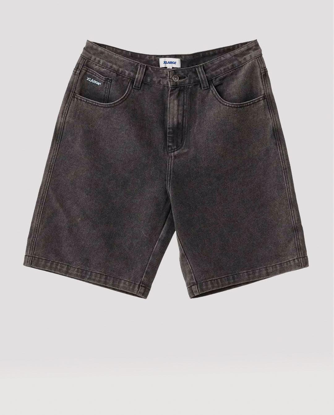 XLarge Bull Denim 91 Short in Washed Black | FallenFront NZ